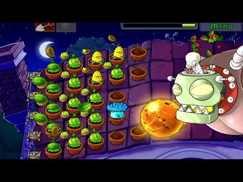 DR. EDGAR ZOMBOSS DEATH BATTLE - 10 LEVEL - ROOF PLANTS VS ZOMBIES ONE ...
