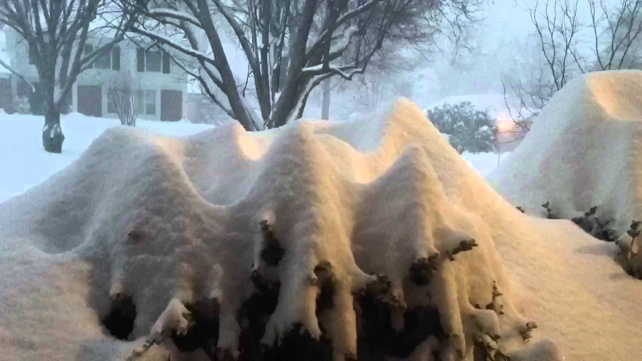 Time-lapse Of Maryland Blizzard January 23rd 2016 - YouTube