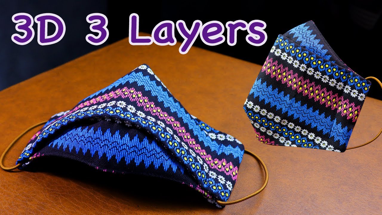 DIY 3D Mask 3 Layers | Face Mask Tutorial | Make a Mask | Schutzmaske ...