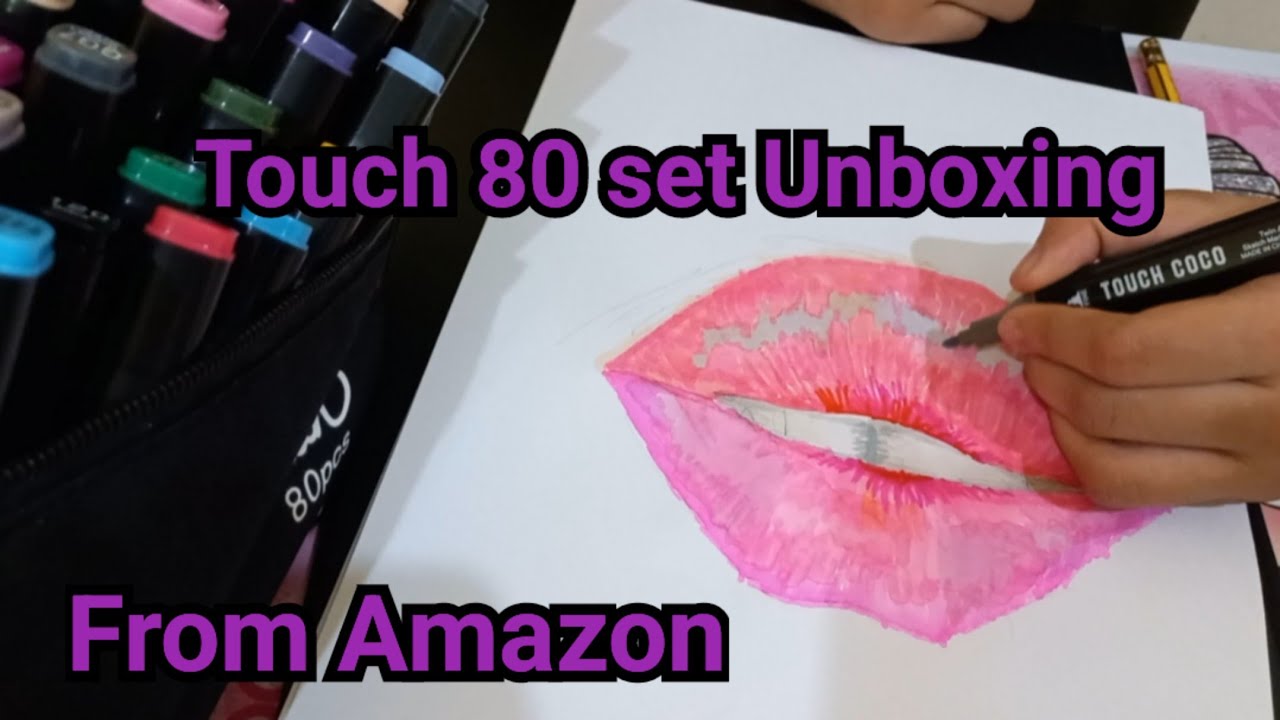 Unboxing Touch 80 Set Markers From Amazon - YouTube