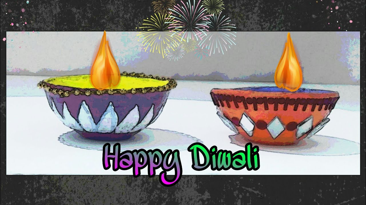 Diwali Special | How to Decorate Diwali Deepak at home || घर पर असानी ...