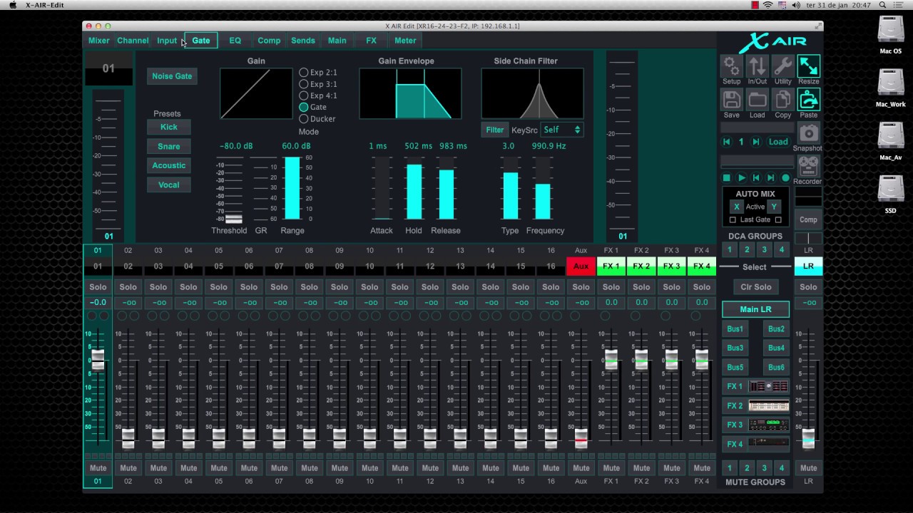 Netto - ReCall - XR16 - Behringer - Parte 03 - X Air EDIT - Start - YouTube