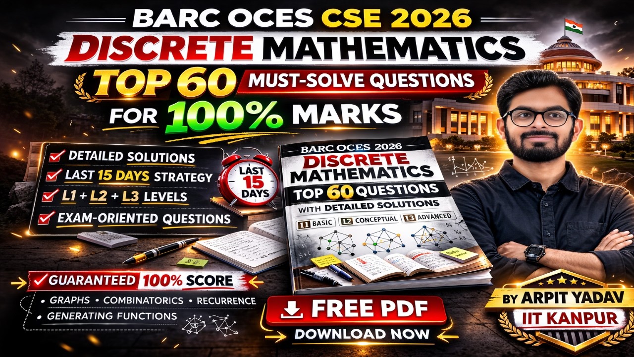 Solve These 60 Questions & Score FULL in Discrete Mathematics | BARC ...