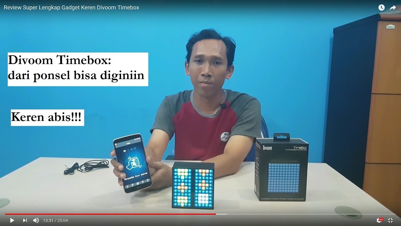 REVIEW - Gadget Keren Speaker Divoom Timebox - YouTube