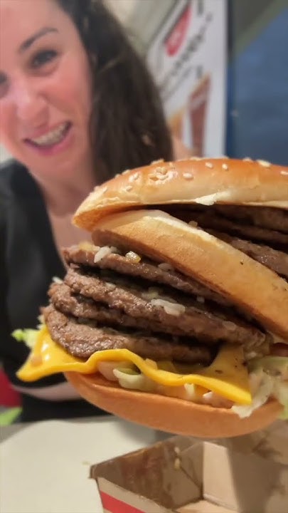Mcdonalds Quadruple Big Mac - YouTube
