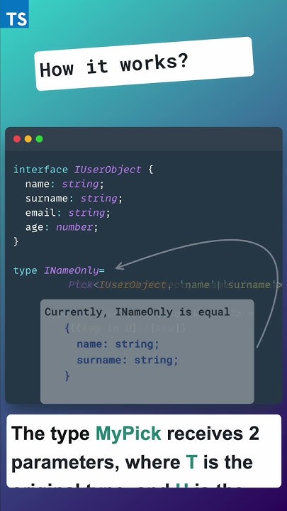 TypeScript: Utility types Pick - YouTube