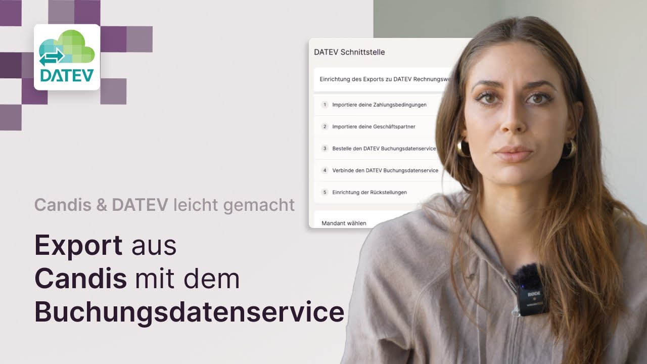 Exportiere mit dem Buchungsdatenservice I Candis & DATEV leicht gemacht I Tutorial - YouTube