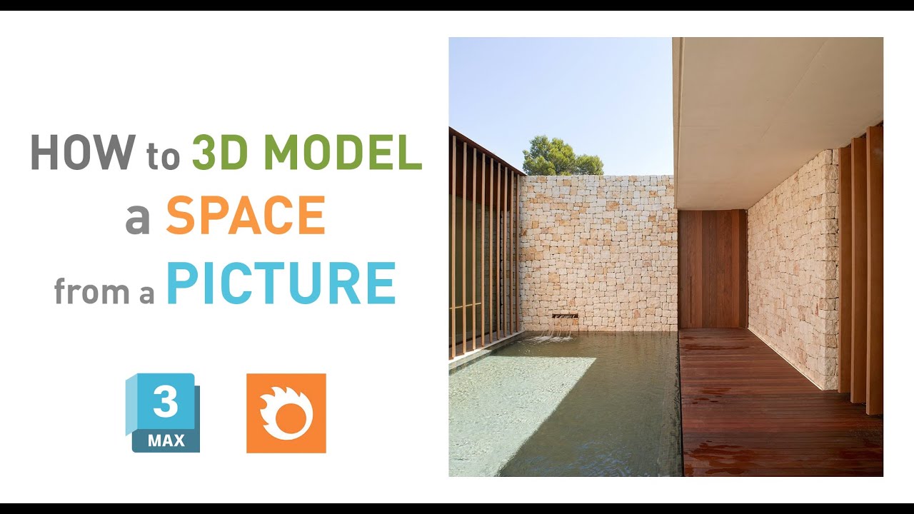 How to 3d model a space from a picture | part 1 - YouTube