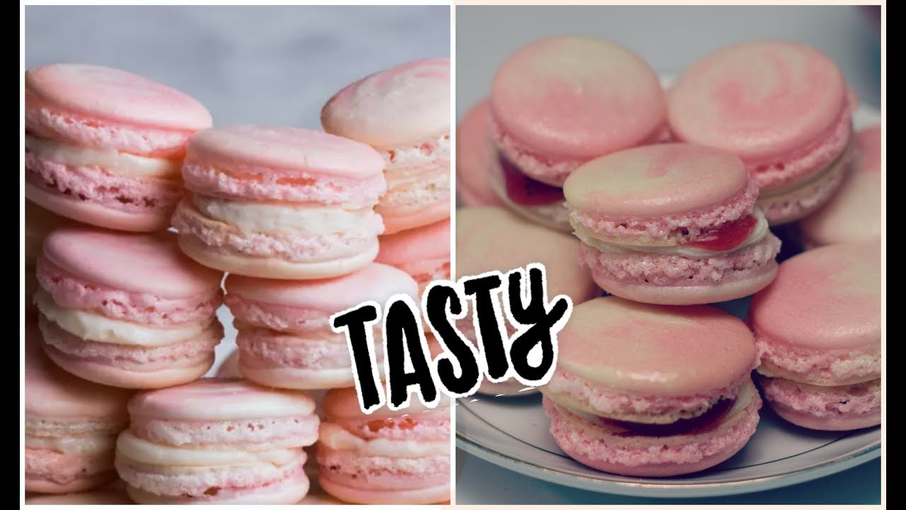 Strawberry Cheesecake Macarons (Tasty's Recipe) - YouTube