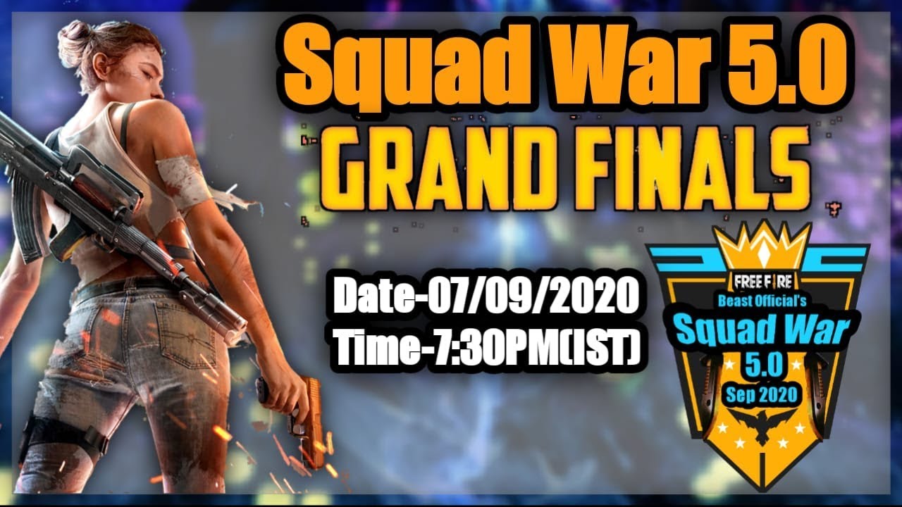 Free fire Squad Tournament Live|| FF LIVE || Squad War 5.0 Finals ...
