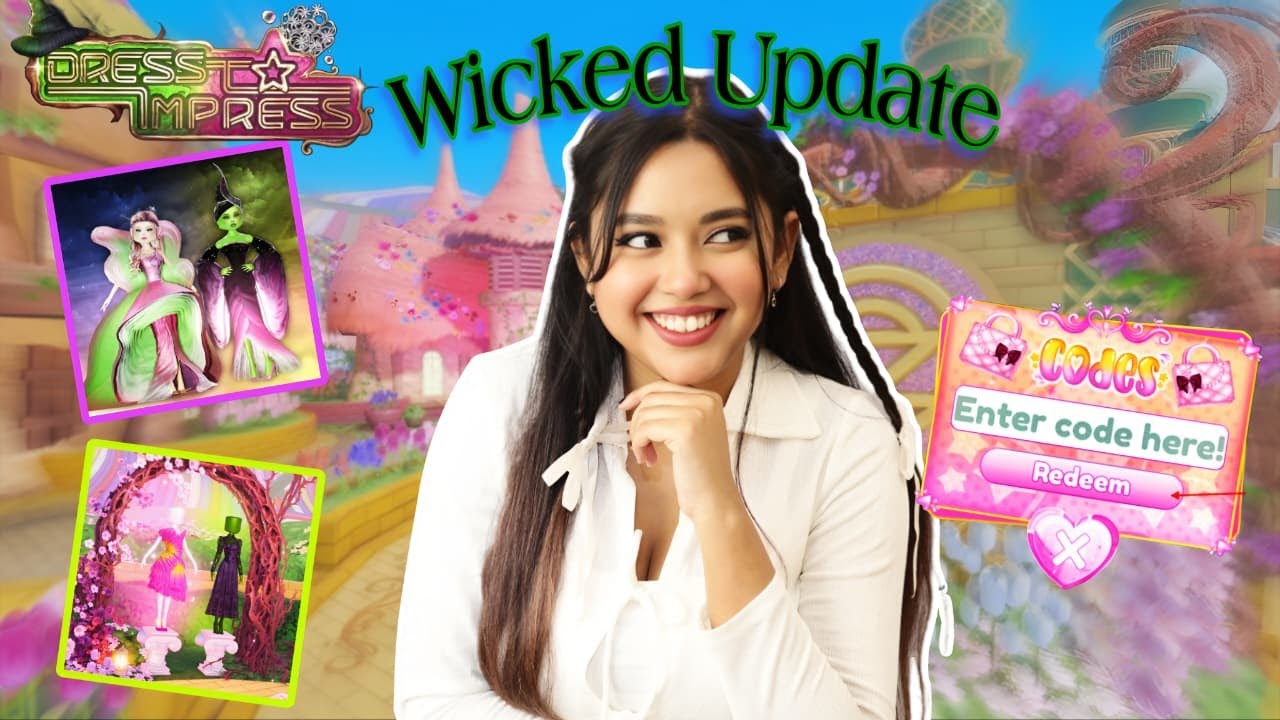 🚨2 NEW LIMITED CODES! WICKED UPDATE In Dress To Impress! - YouTube