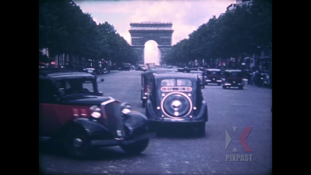 Paris 1939 in COLOR !! Rare Pre World War Two Private color home movie ...