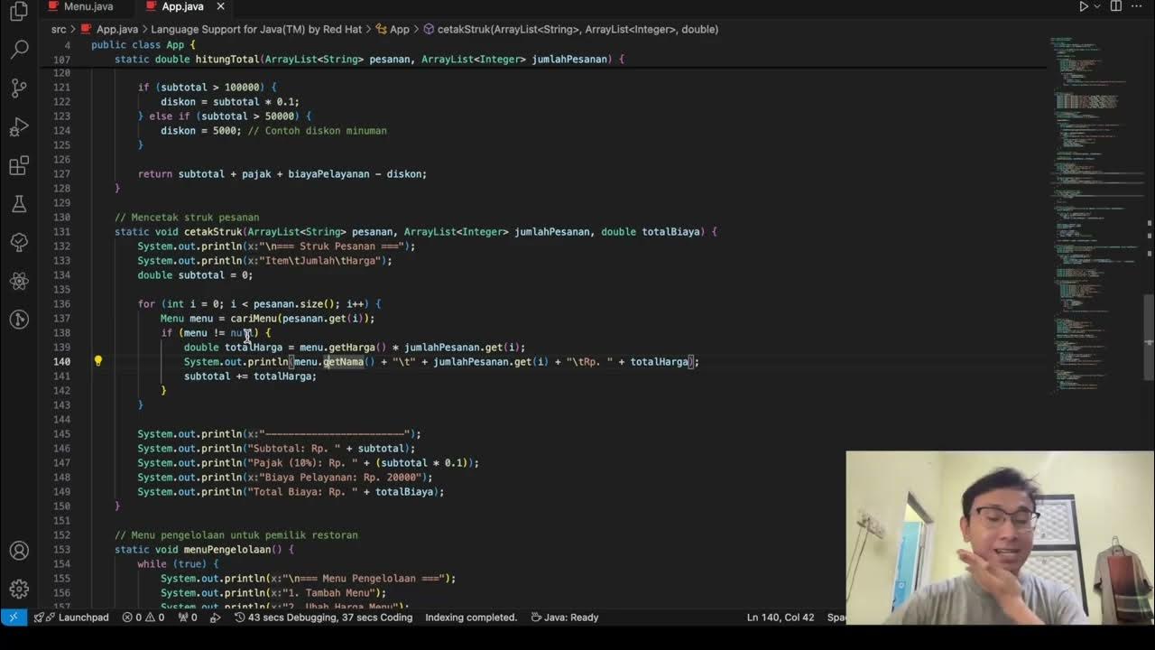 Pembuatan Program Java Sederhana: Restoran 2 - YouTube