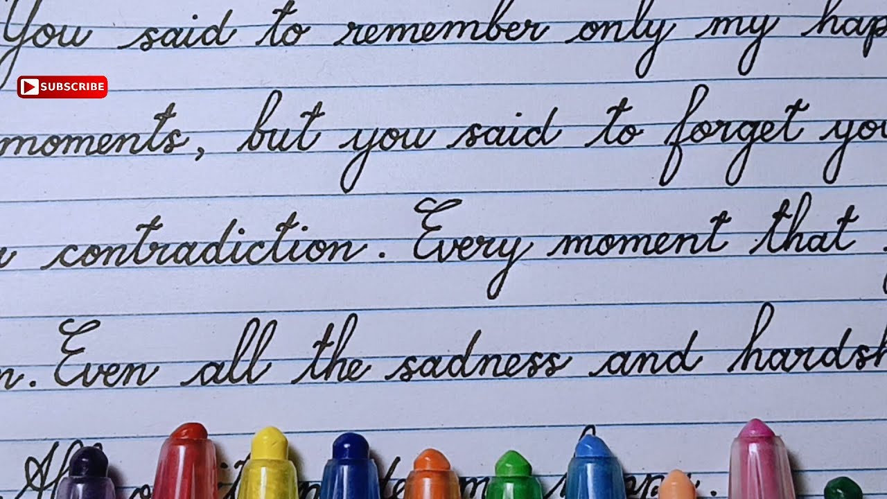 Romantic Quotes in English Cursive writing | Handwriting Practice ...