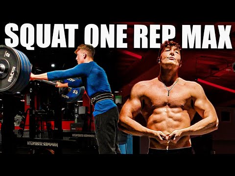 SQUAT ONE REP MAX + Full day of Eating - YouTube