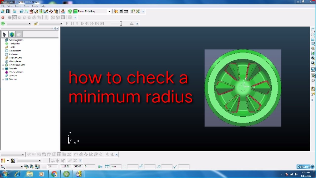 How to check a minimum radius - YouTube