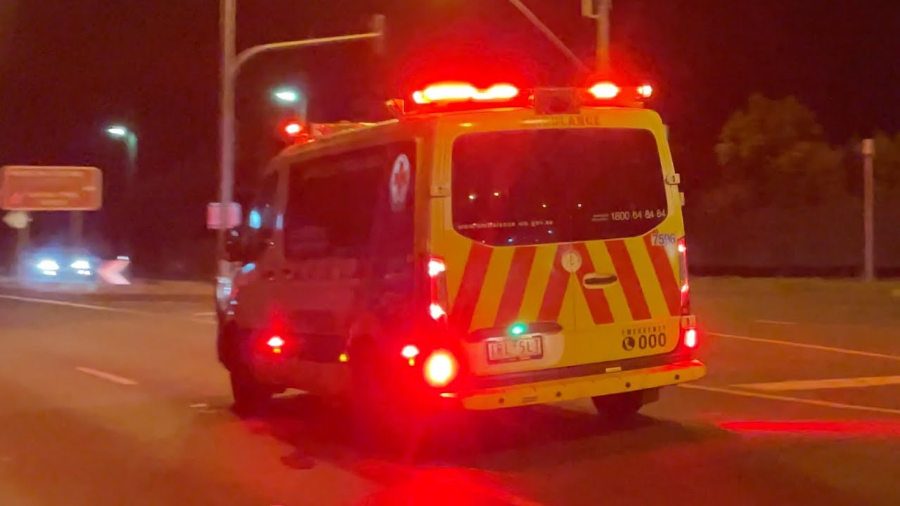 Ambulance Victoria AGP 7596 responding code 1 - YouTube