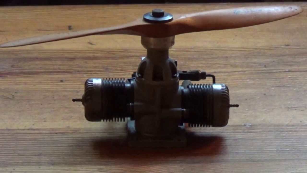 Micron 5cc flat twin glow engine Unboxing EXTREMLY RARE - YouTube