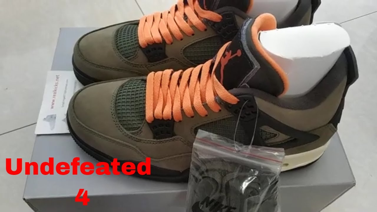 Air Jordan 4 Undefeated First Look - YouTube