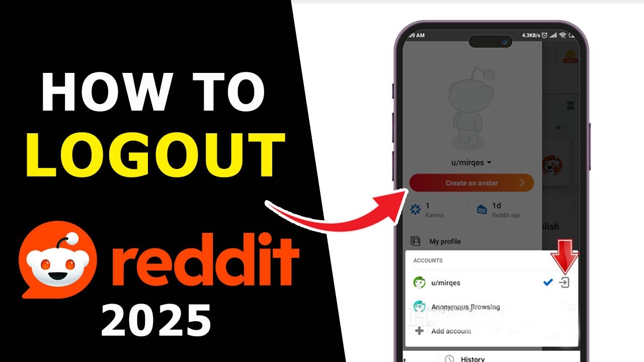 How to Log Out Reddit Account 2025 | Sign Out From Reddit App - YouTube