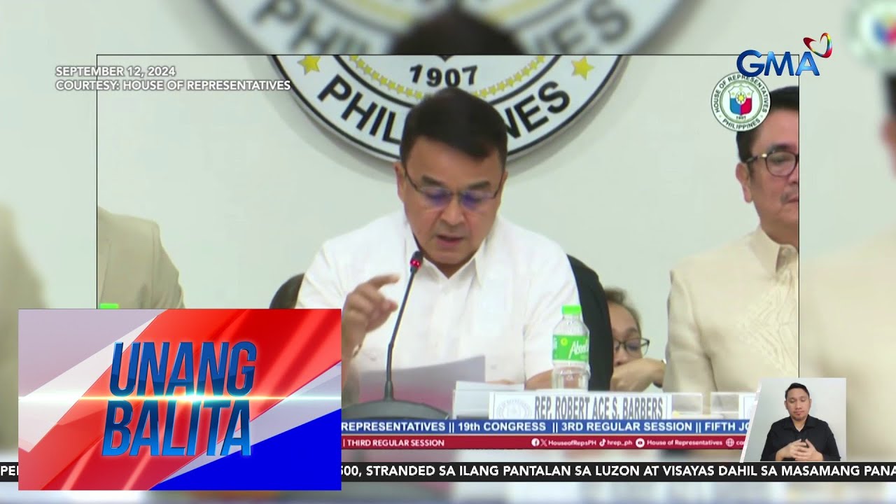 Panayam kay Rep. Robert Ace Barbers, Chairman, House Quad Committee ...