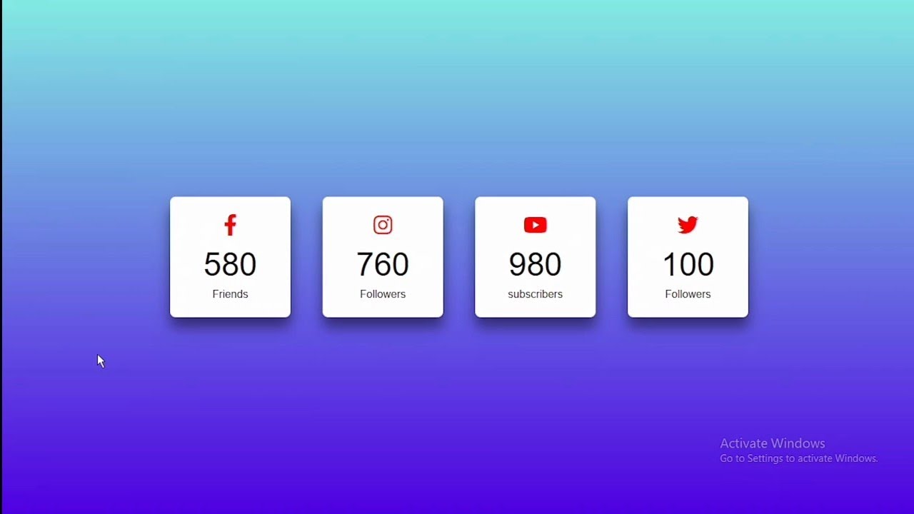 how To Make Counter On websites Using HTML CSS and JavaScript |create ...