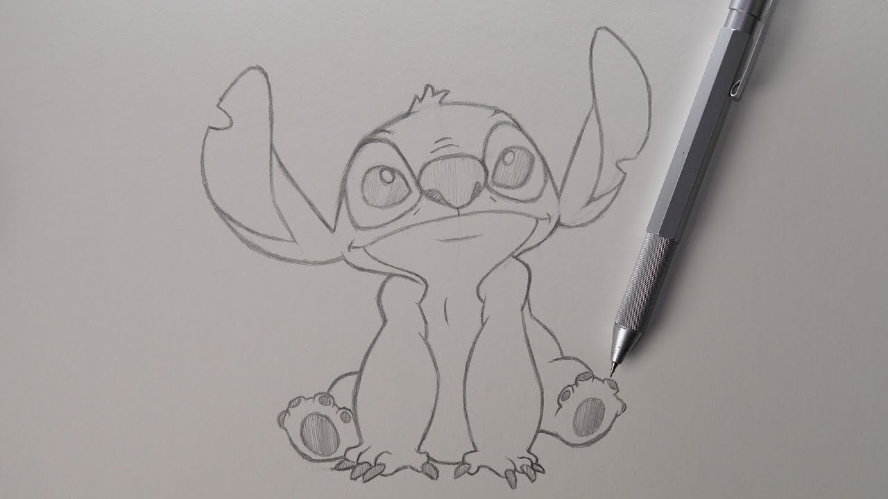 How to Draw Cute Stitch Step by Step | Easy Drawing Tutorial for ...