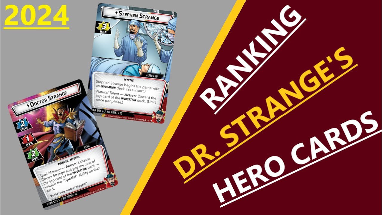 2024: Dr. Strange's Hero Cards Ranked - YouTube