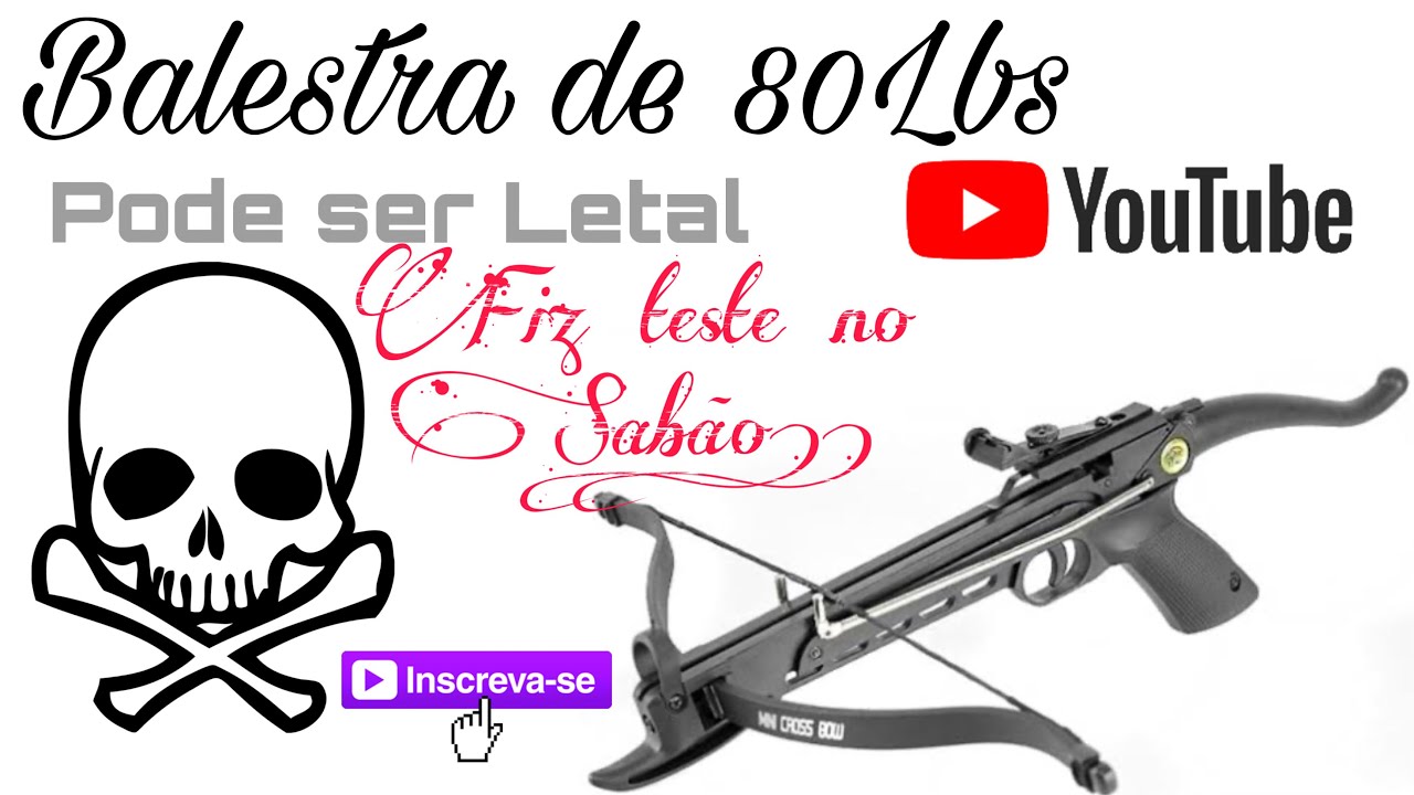 Minha Balestra Mini CrossBow 80Lbs , será que é letal!!!??? - YouTube