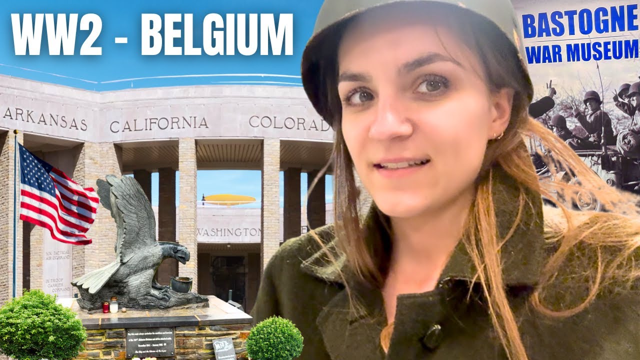 Tour of the Bastogne War Museum, 101st Airborne Division Barracks, Bois ...