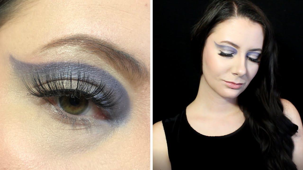 Periwinkle Reverse Blue Makeup Look Tutorial | KOSMIC KRISTEN - YouTube