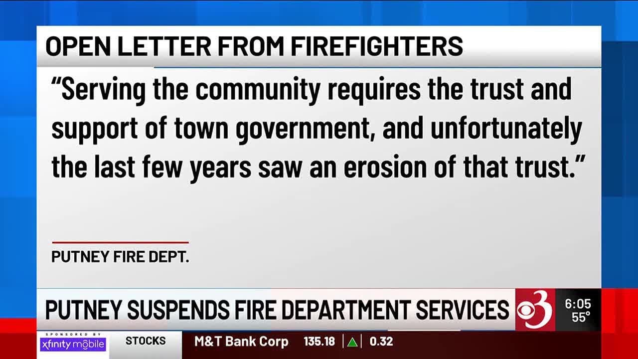 Future of Putney Fire, EMS service in limbo after mass resignation ...