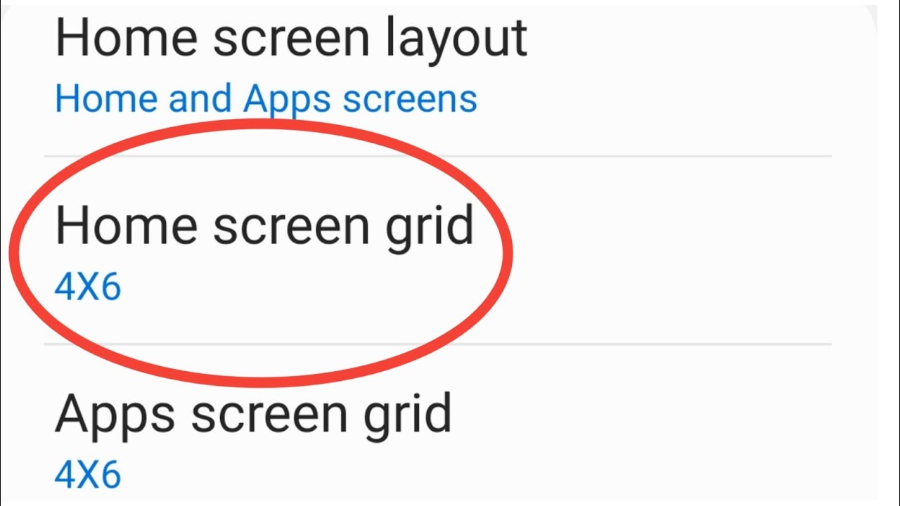 What Is Home Screen Grid | Home Screen Grid 6x6 | Samsung A50 Home ...
