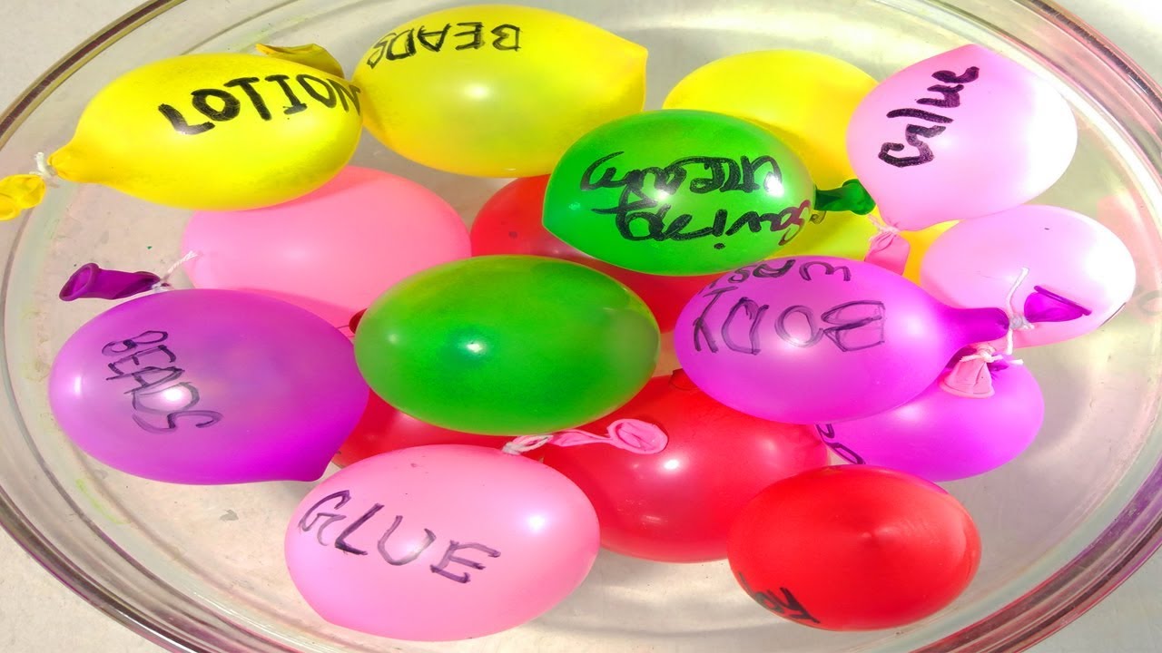 Making Slime with Mini Balloons - DIY Mini Balloon Slime Tutorial ...