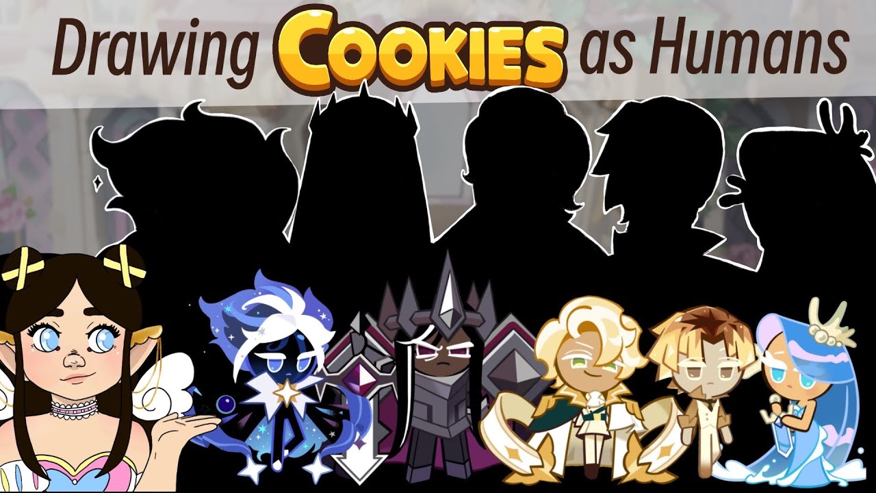 Drawing Cookie Run Cookies as Humans! (Speedpaint) - YouTube