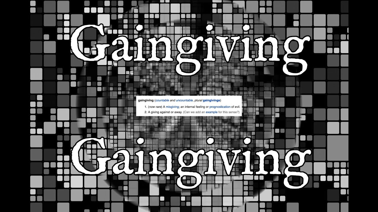 G: Gaingiving: Wiktionary: English: MoribundMurdoch: Aged Film: Large ...