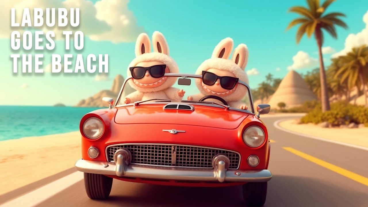 Labubu Goes To The Beach ? | Funny Song For Baby & Nursery Rhymes by ...