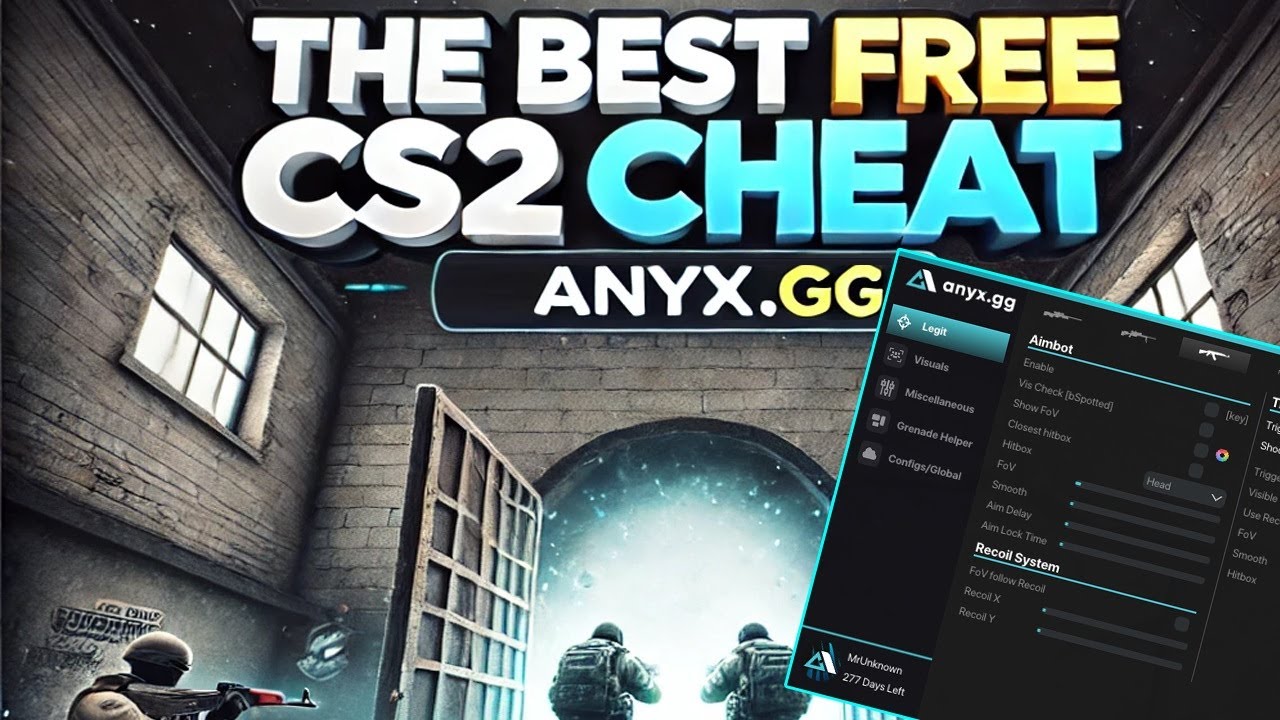 THE BEST FREE CS2 External Cheat - Anyx.gg - YouTube