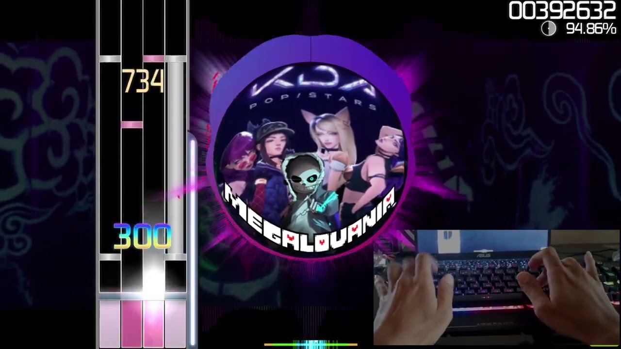OSU! Mania 4k POP/STARS Kda vs MEGALOVANIA - Dj CUTMAN - YouTube