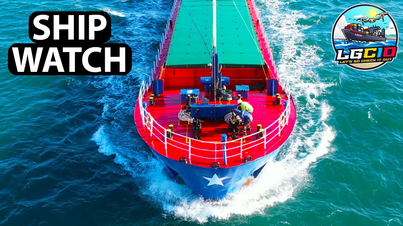 🌊 SHIPSPOTTING Coaster Ship arrives and DROPS ANCHOR at Thames Estuary ...