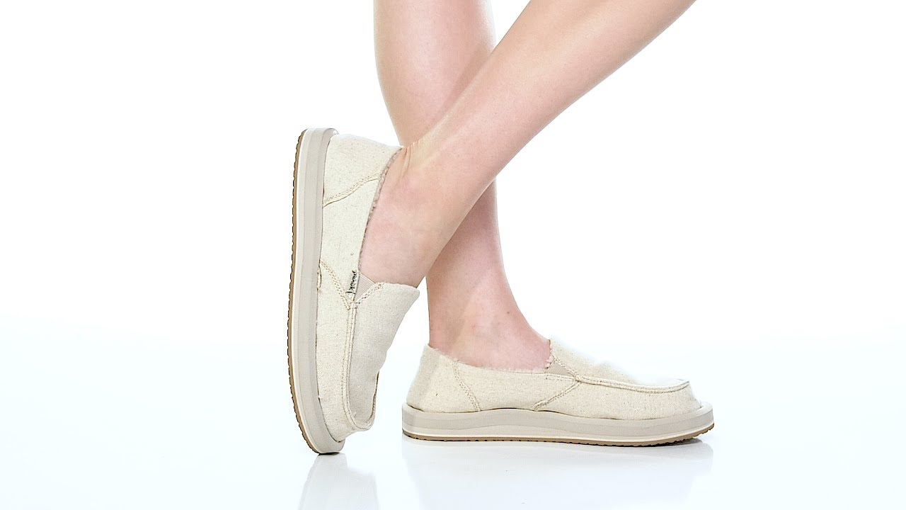 Sanuk Donna Soft Top Hemp Chill SKU: 9783221 - YouTube