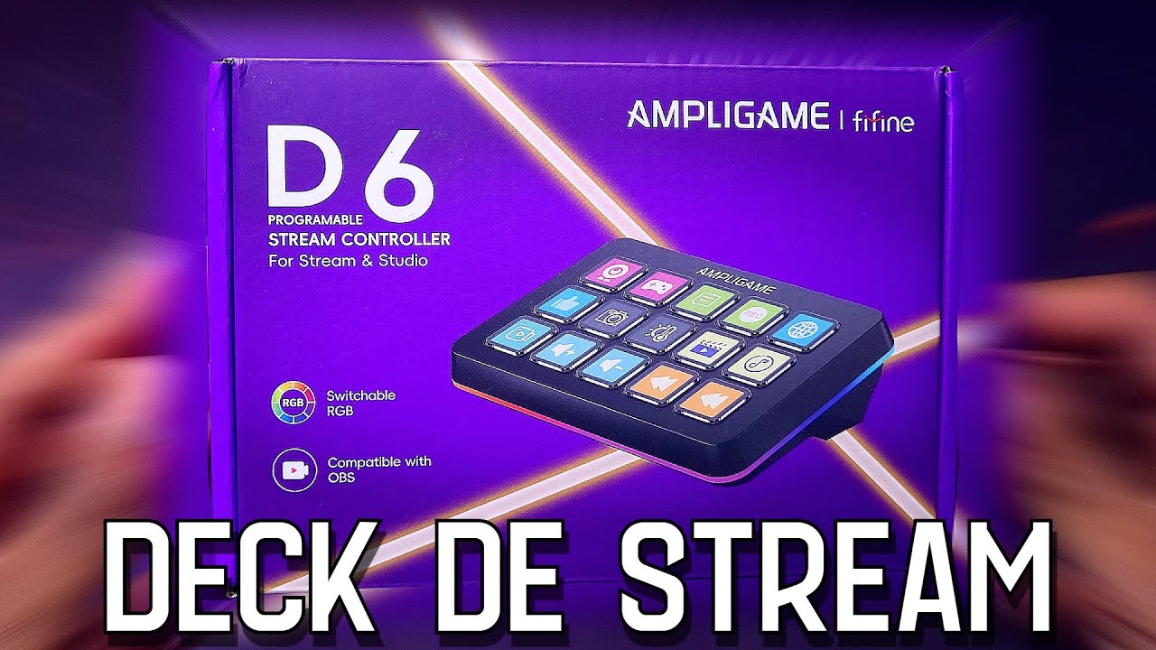 Fifine Ampligame D6 - O Deck de stream da Fifine (Unboxing e ...