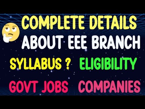 |All about eee branch|electrical engineering| - YouTube