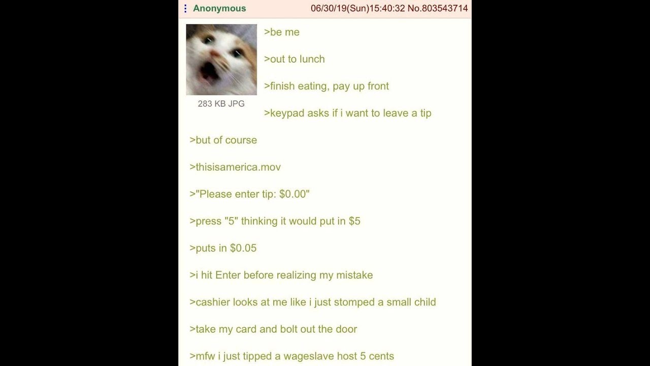 ANON LEAVES A GENEROUS TIP - BEST OF R/GREENTEXT #27 - YouTube