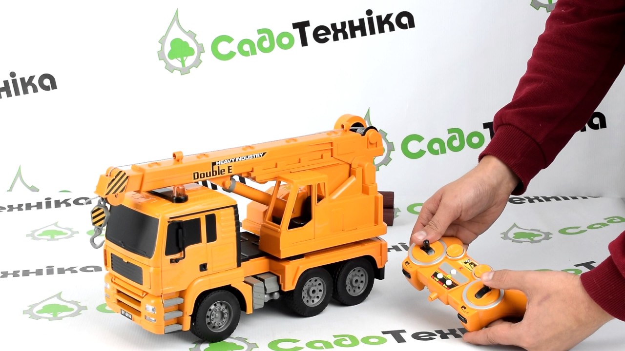 Садотехніка Підйомний кран MAN RC Double Eagle E516 - YouTube
