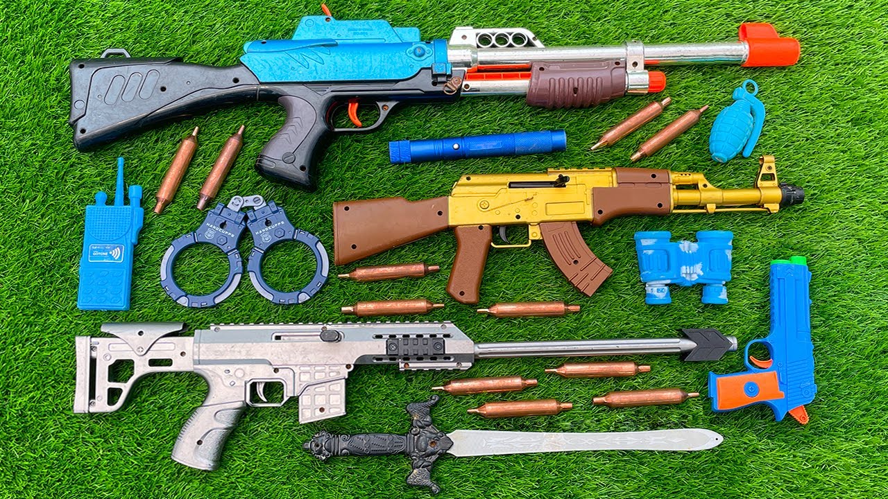 Realistic khilauna gun airsoft rifle - स्निपर राइफल - AK47 AR गन, सैन्य ...
