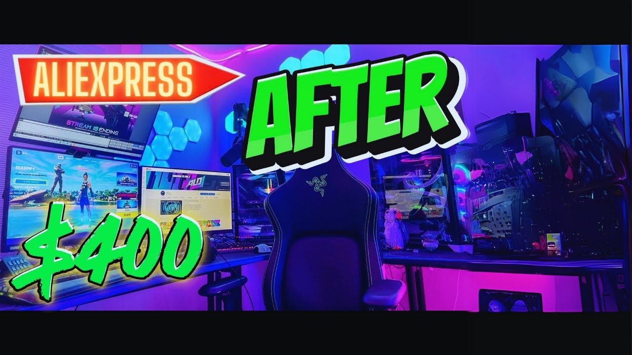 I BUILT MY DREAM 400$ GAMING SET UP 2024 (AlIEXPRESS/AMAZON) - YouTube