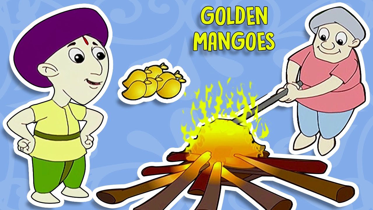 Tenali Raman Stories In Hindi | Golden Mangoes | Cartoon Stories For ...