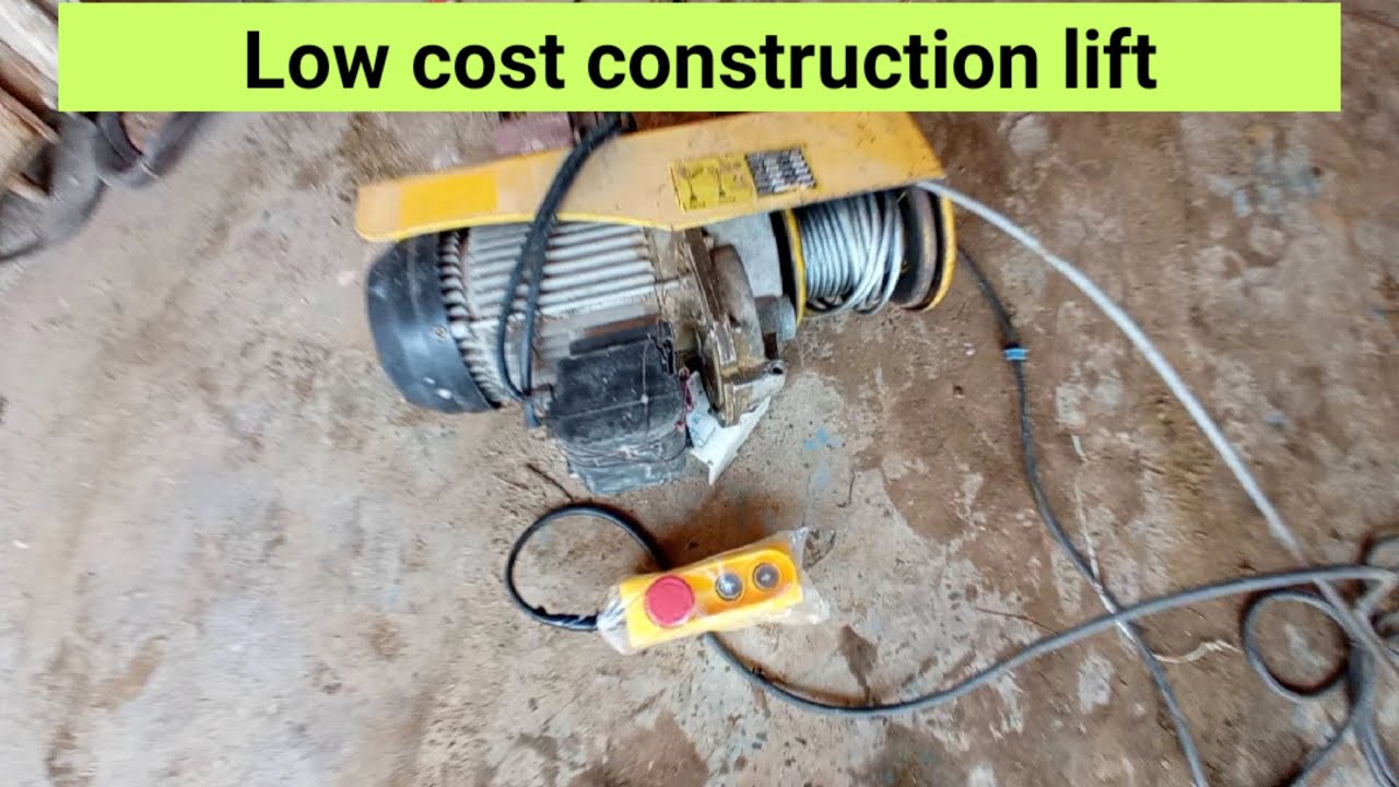 Electric hoist single phase / monkey hoist / monkey lift motor - YouTube