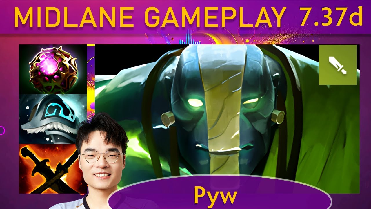 7.37d Pyw Earth Spirit |K+A-D - 36 KP - 83%| Mid Gameplay - Dota 2 Top ...